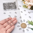 150Pcs 3 Styles 304 Stainless Steel Jump Rings Oval Stainless Steel ...