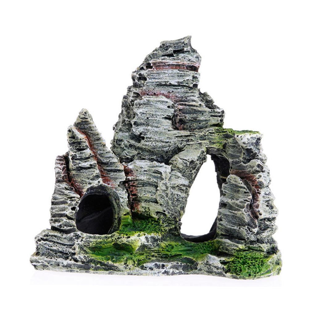 Freshwater Saltwater Aquarium Mountain Ornament Rockery Landscape Fish ...