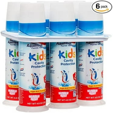 Kids' Aquafresh Cavity Protection Fluoride Toothpaste, Children's ...