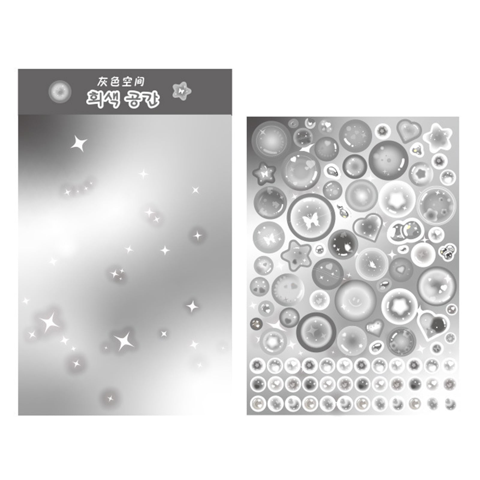 Waterproof Translucent Sticker Set- 2 Sheets, Self-adhesive ...