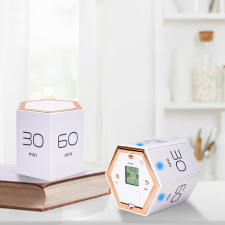 Hexagon Timer Visual Timer Various Time Configurations Digital LED Display for Exercise Office ...