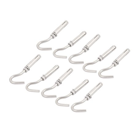 M6 304 Stainless Steel Open Cup Hook Expansion Screw Bolt 90mm Long ...