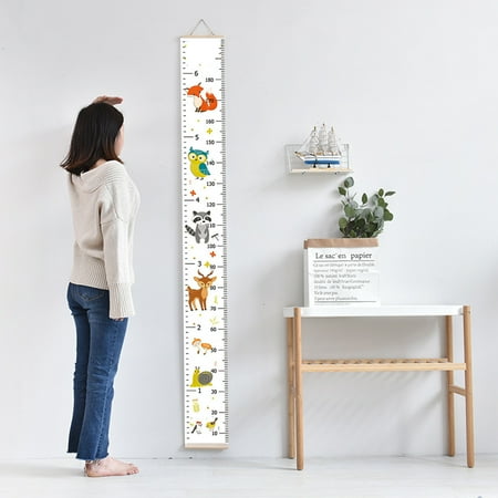 Baby Growth Height Chart Wall Ruler Stickers Decals For Kids Boys Wall ...