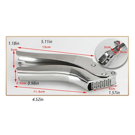 Manual Heavy-Duty Garlic Press Kitchen Vegetables Ginger Squeezers ...