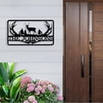 Personalized Deer Metal Cabin Sign, Custom Deer Signs Outdoor Metal ...