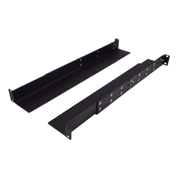 CNAweb 1U Adjustable Angled Network Brackets Rail Kit for Accessories ...