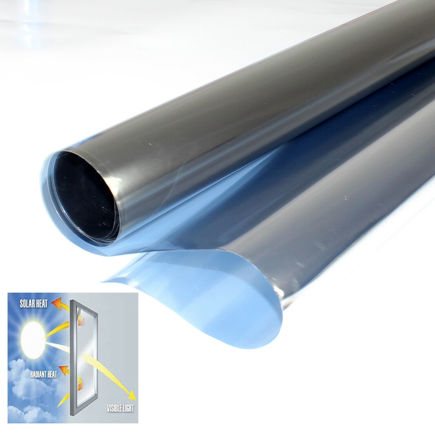 One Way Mirror Tint Window Film Sun/Glare Reduction UV Blocking DIY for ...