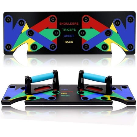 Push Up Board, 9 In 1 Push Up Handles Color Coded Push Up Board Push Up ...