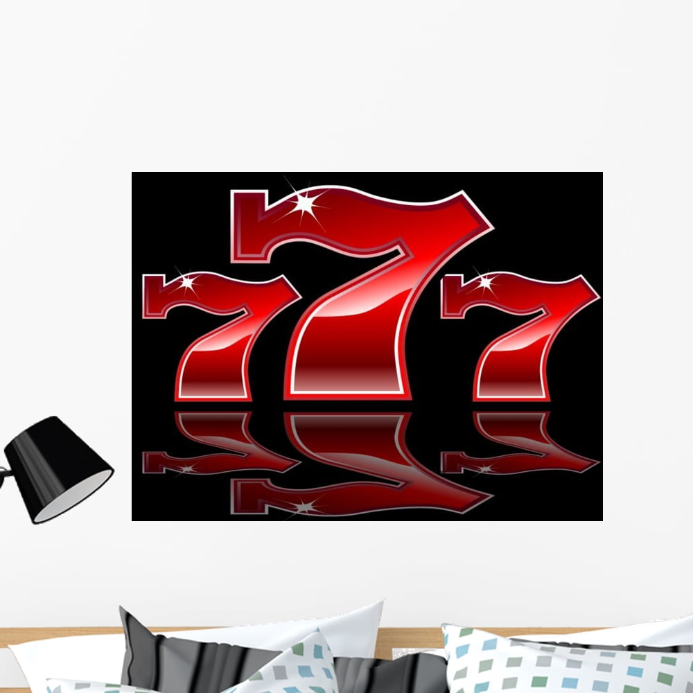 Lucky Seven Slot Machine Wall Mural by Wallmonkeys Peel and Stick ...
