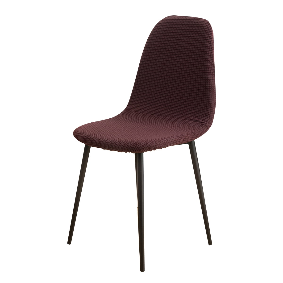 Hododo Stretch Textured Grain Armless Shell Chair Cover Lounge Eames ...