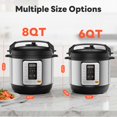 16-in-1 Electric Pressure Cooker 6QT, 12-Preset Multi Cookers with ...