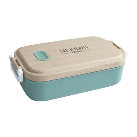 Baiwo 600ML Lunch Box Wood Texture Microwaveable Stainless Steel ...