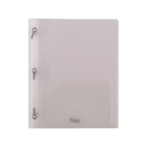 Staples 2-Pocket Presentation Folder with Fasteners Clear 3/Pack ...
