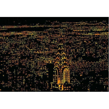 NETSENG City Night View Scraping Painting, Creative Scratch Drawing For ...