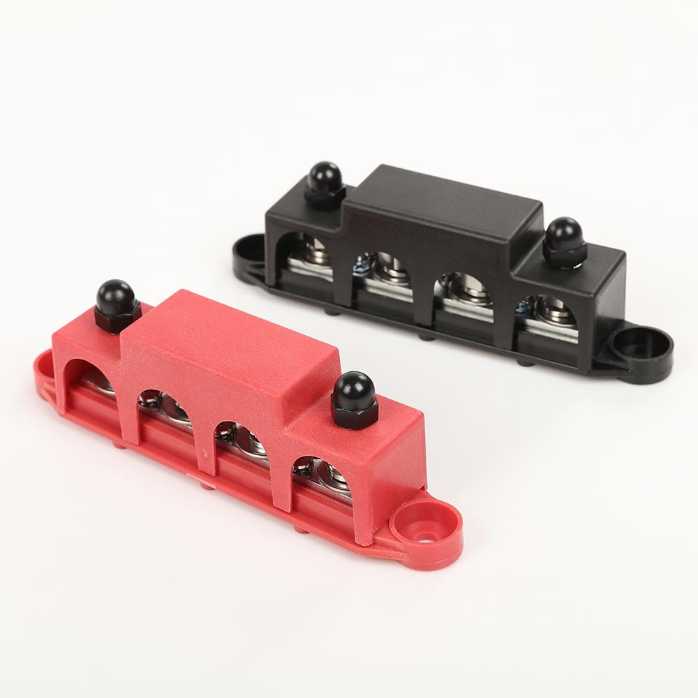 G-PLUS 4 Post Power Distribution Block Bus Bar With Cover, Busbar Power ...