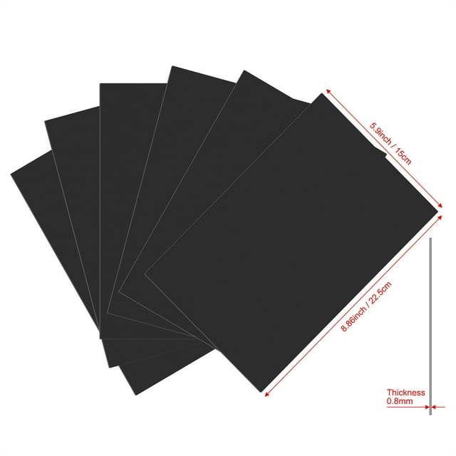 Briartw 6 Piece Double Sided Strong Magnetic Sheets 8.86x5.9inch ...
