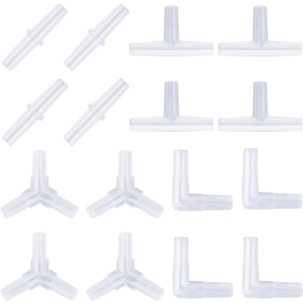 Aquarium Airline Tubing Connectors Plastic Inline Valve, 40-Piece ...