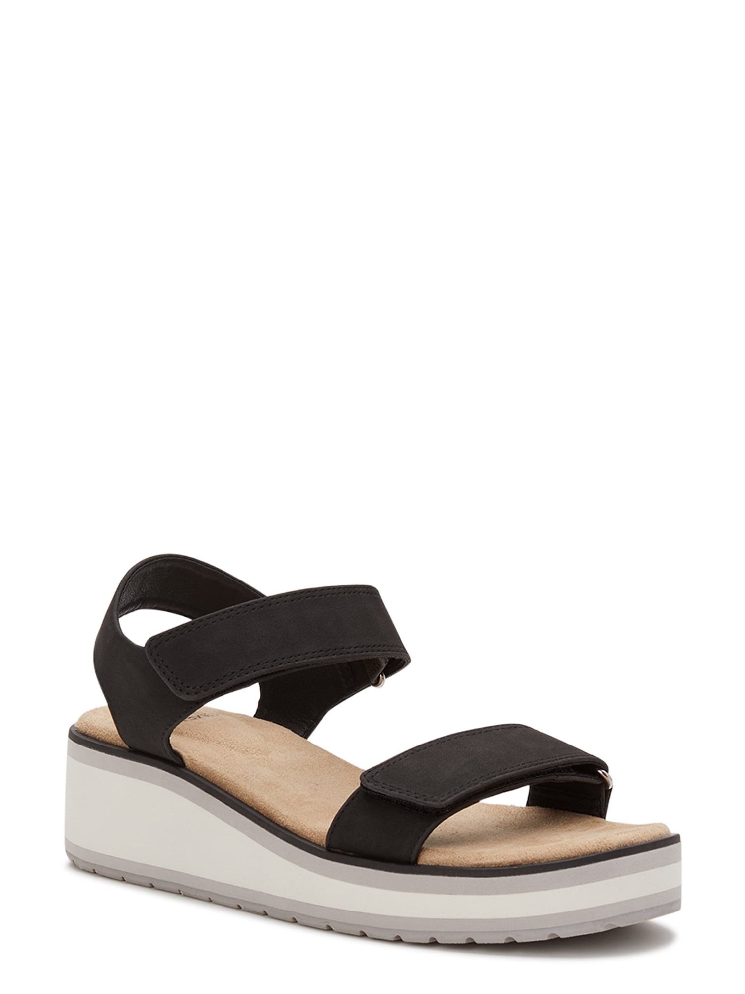 Time and Tru Women's Comfort Wedge Sandals - Walmart.com