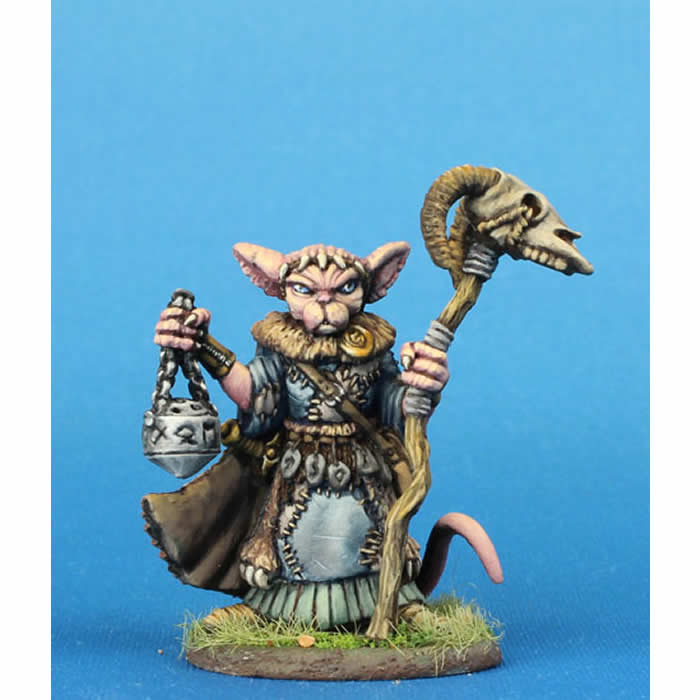 Sphynx Cat Druid with Staff Miniature Critter Kingdoms Dark Sword ...