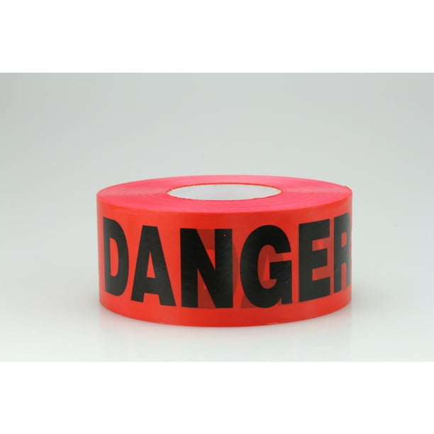 C.H. Hanson 1000 ft. L x 3 in. W Plastic Danger Barricade Tape Red - Total Qty: 1 - Walmart.com