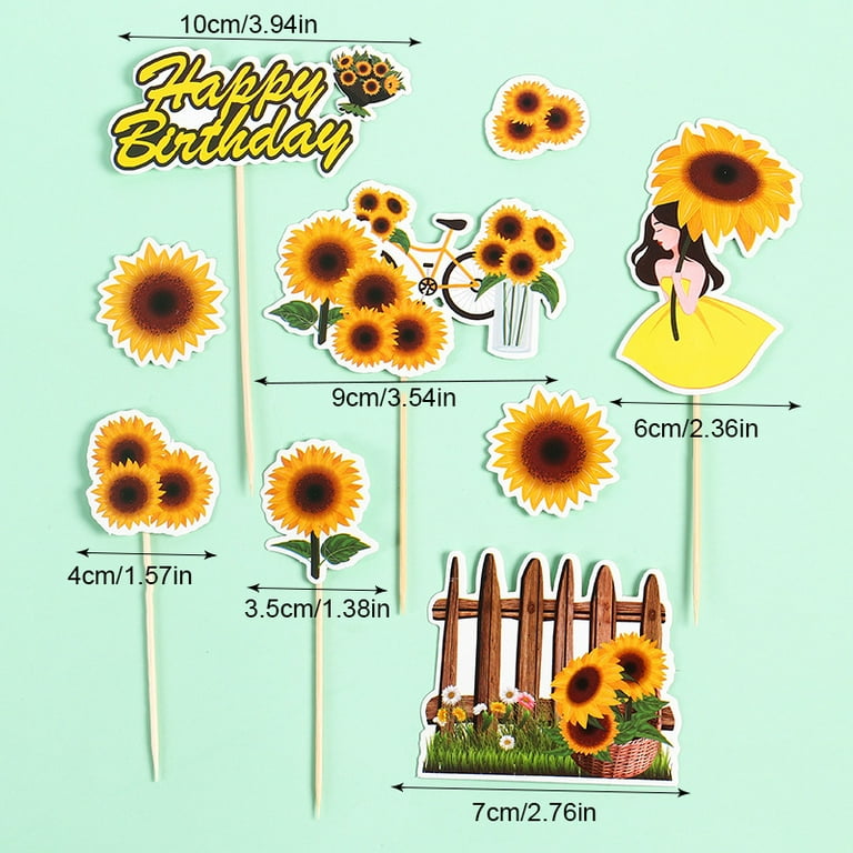 Sunflower Cake Topper Printable Sale Retailer | ids-deutschland.de