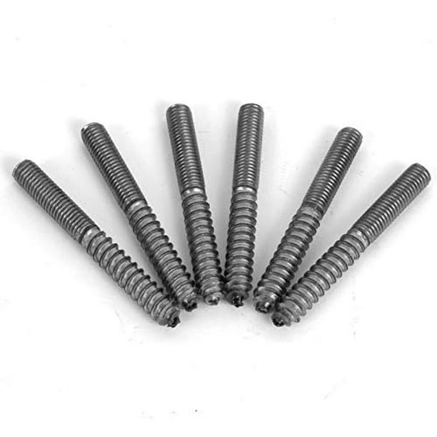M8 x 1.25 Metric Hanger Bolts for Wooden Sofa Legs, Set of 6 - Walmart.com