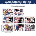 American Independence Day Window Decals, Patriotic Glass Wall Stickers ...