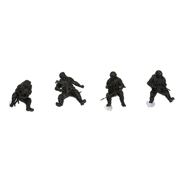 4 Pieces 1/72 Commando People Figures Hand Painted Special Police ...
