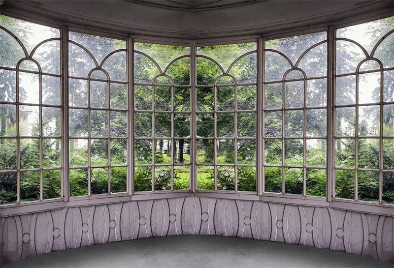 Kate 10x6.5ft Spring Window Scene Background for Photography Green ...