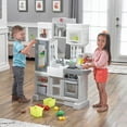 Step2 Downtown Delights Plastic Play Kitchen with 24 Piece Play Set ...