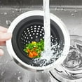 lanema High Performances Kitchen Sink Strainer Rubber & Steel Food ...