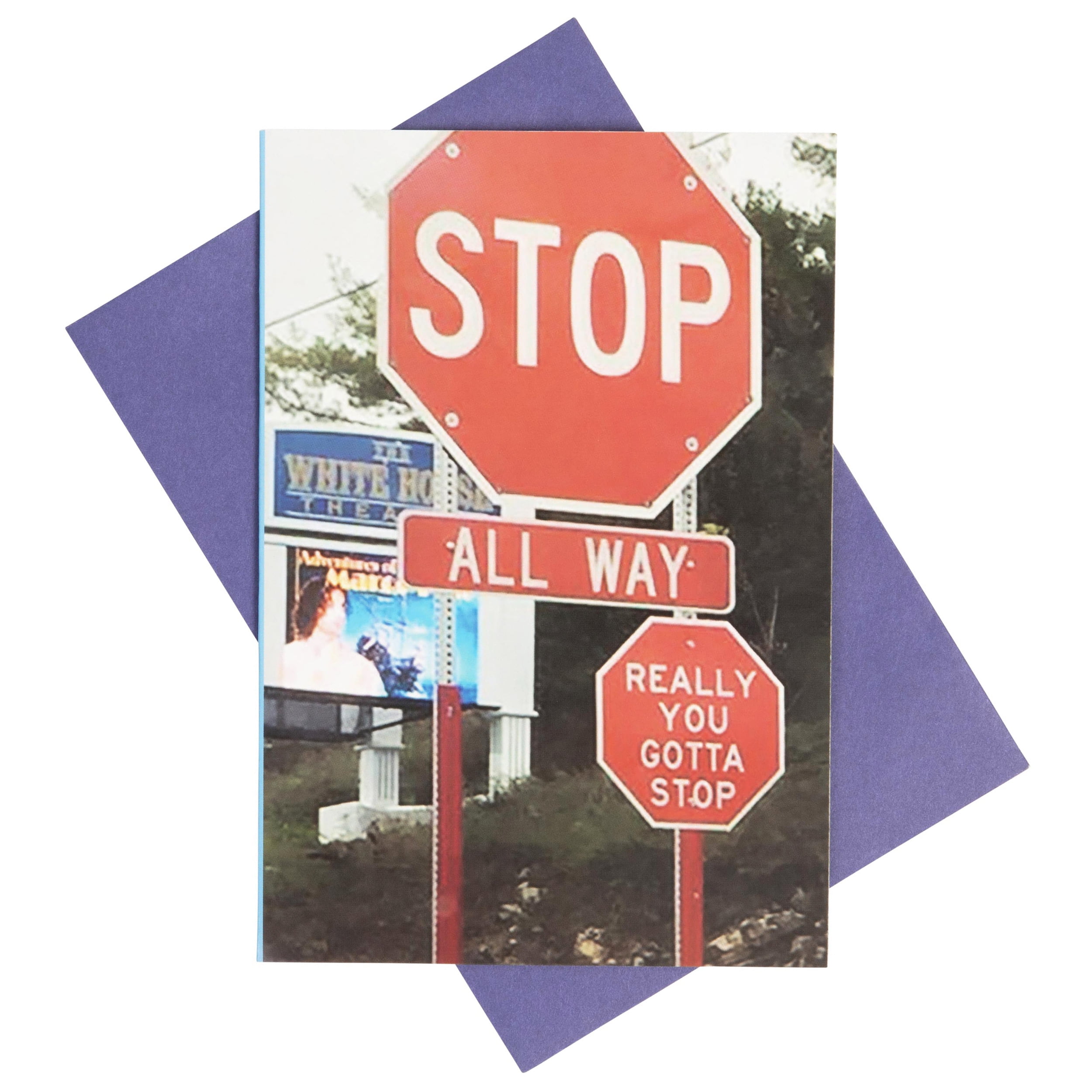 What Do You Meme? Stop Sign Greeting Card with Envelope, 4.5" x 6.56 ...