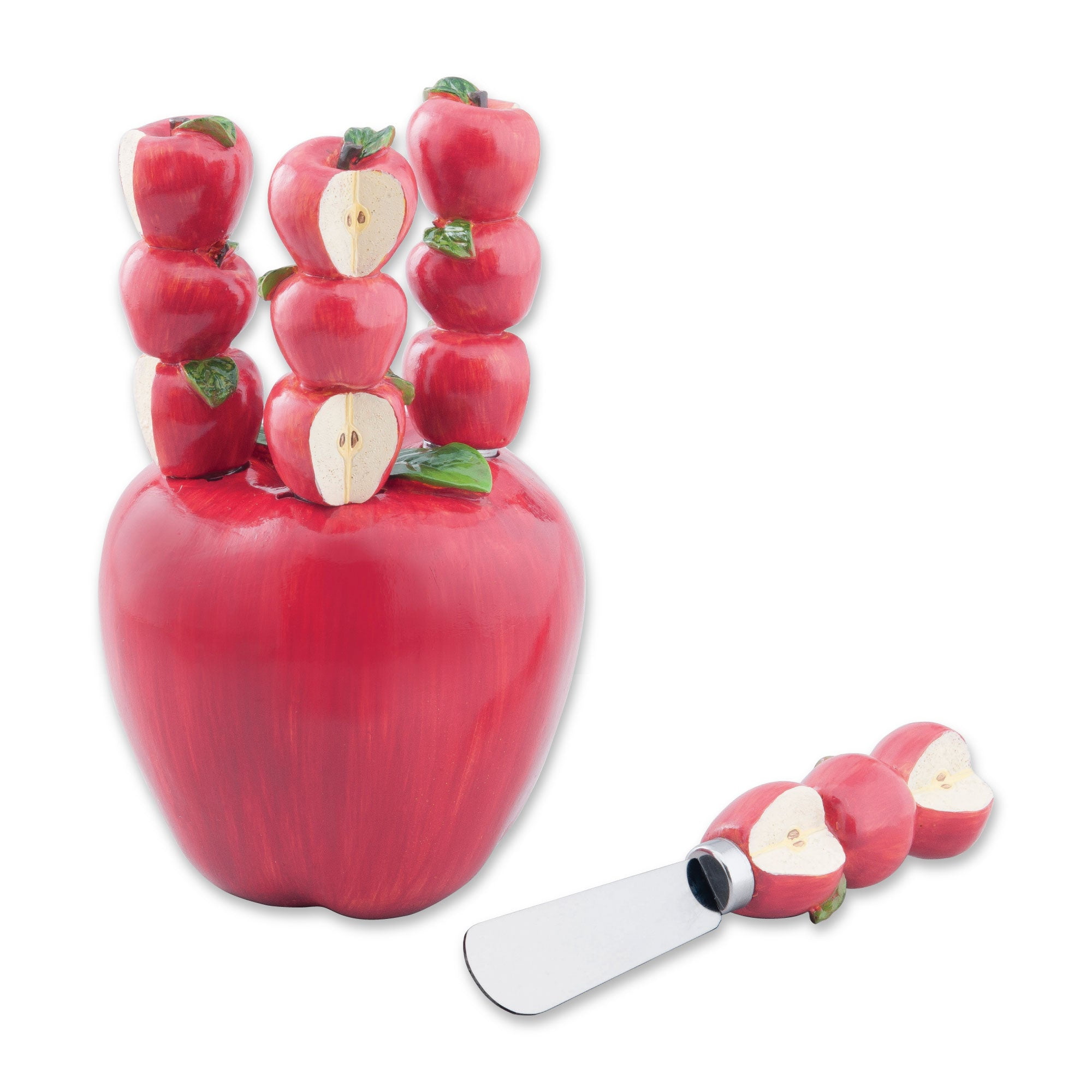 Mr. Spreader 4-Piece Hand Painted Resin Handle with Stainless Steel ...
