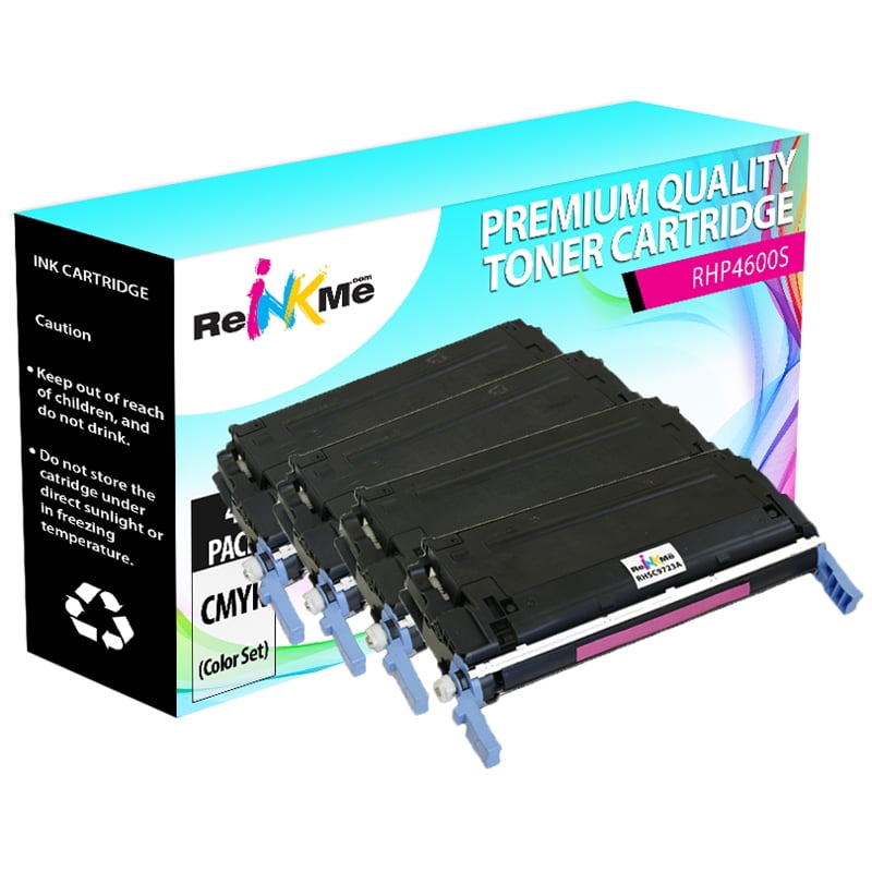 ReInkMe Compatible C9720A C9721A C9722A C9723A Toner Set for HP 4600dn ...