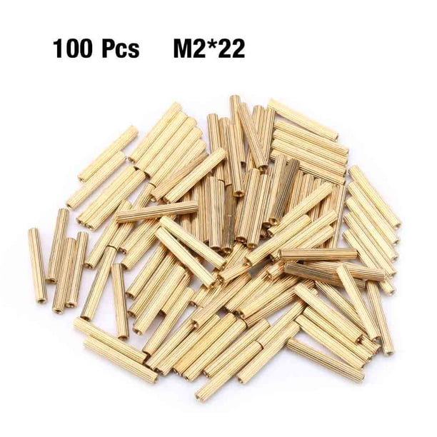 Standoffs,100pcs Double pass Brass Copper Standoff Spacers Brass ...
