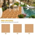 "10 PCS Weather-Resistant Wood Interlocking Deck Tiles for Patio ...