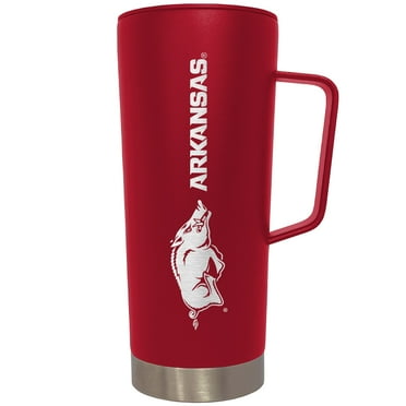NCAA Arkansas 16-Ounce Travel Tumbler with Metallic Wrap - Walmart.com