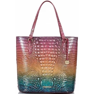 Brahmin Caroline Multi Abalone Pink/Green/Blue/Orange Satchel - Walmart.com