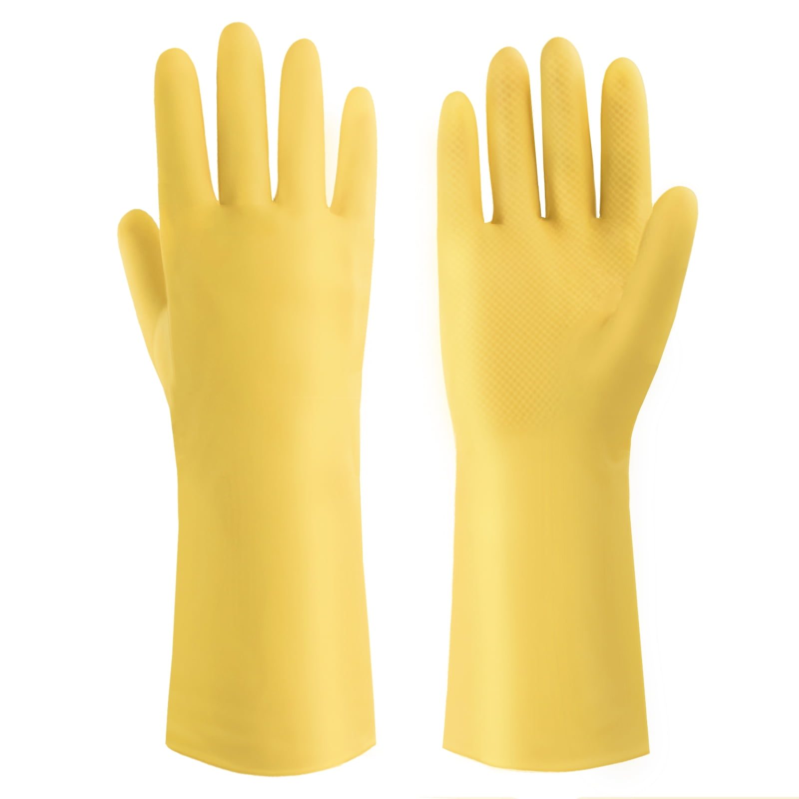 ANDANDA 1 Pair Chemical Resistant Rubber Gloves, 12.6" Reusable ...
