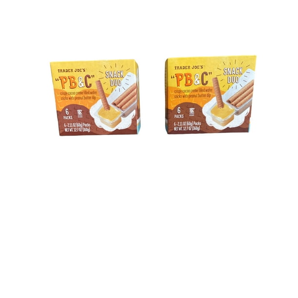 Trader Joe's PB& C Snack Duo Wafer Sticks with Peanut Butter Dip 12.7 ...