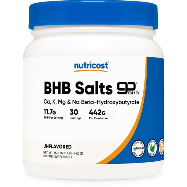 Nutricost 4-in-1 BHB Powder (Unflavored) Exogenous Ketone Salts ...