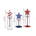 4th of July Wooden Star Tabletop Ornament, Handcrafted Solid Wood Red ...