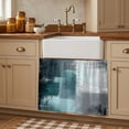 Bronze Color Block Cabinet Curtains Abstract Shabby Modern Art Sink ...