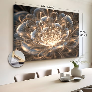 2D Flat 1pc Wooden Framed Extra Large Canvas Wall Art, Stunning ...