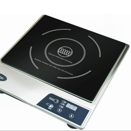 Max Burton Portable Stainless Steel Deluxe Countertop Induction Cooktop ...