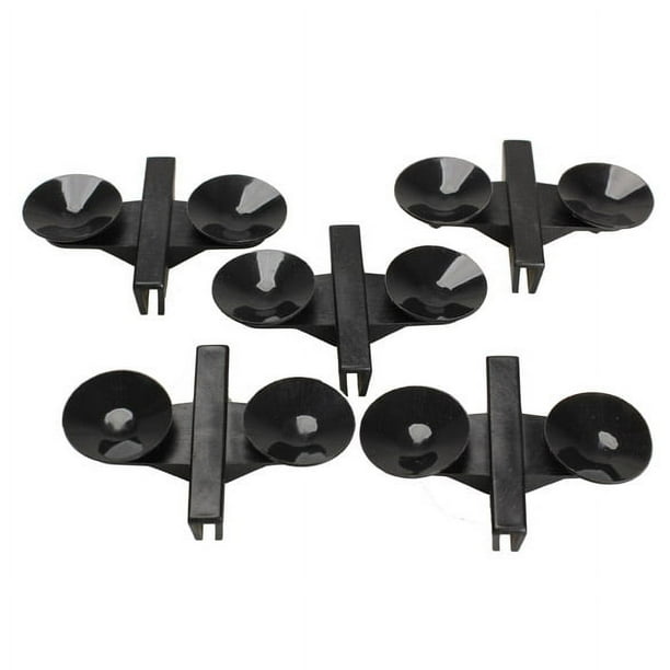 Huadaliy 5pcs Divider Clips Black Plastic Divider Partition Clip for ...