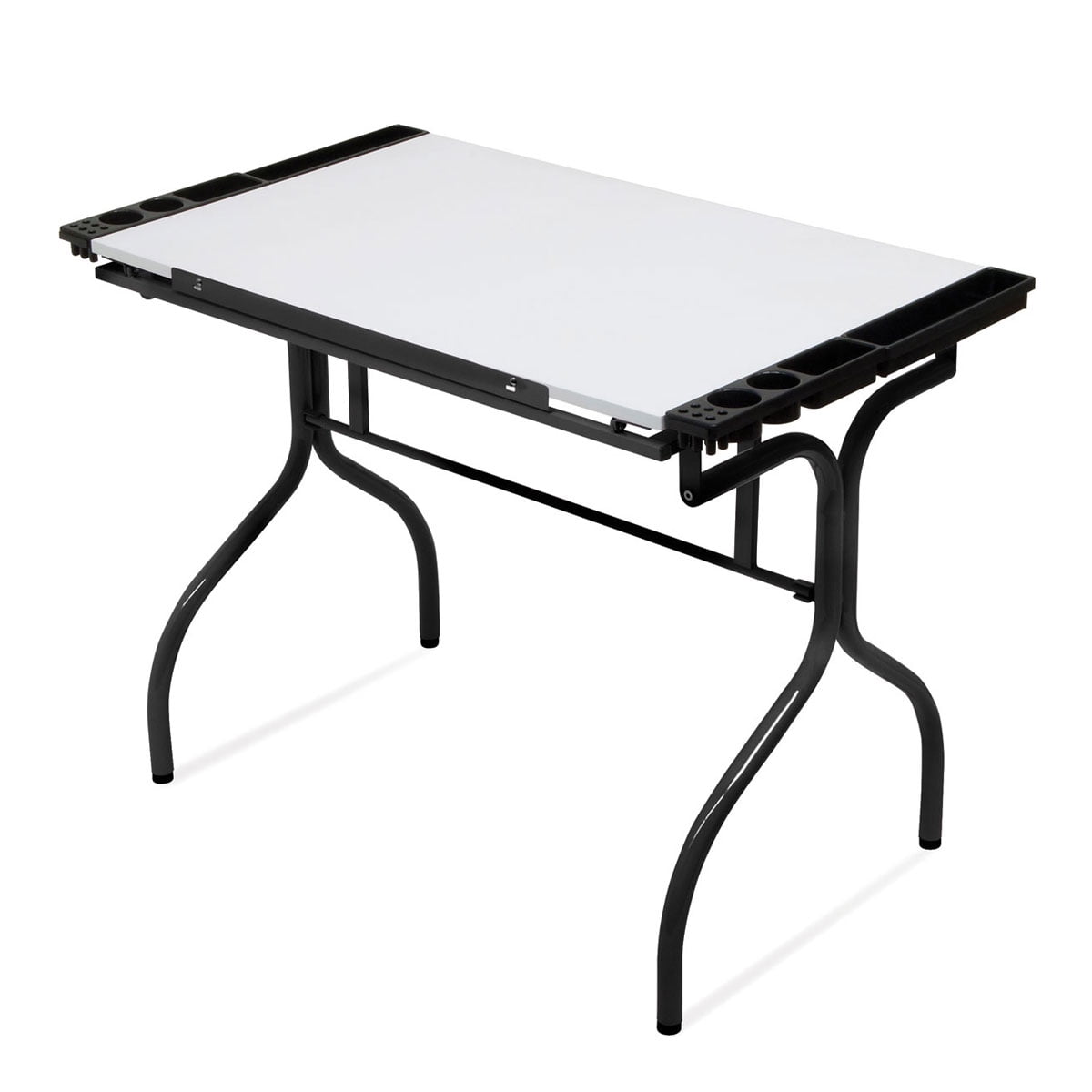 Studio Designs Folding Craft Station - White with Black Base - Walmart.com