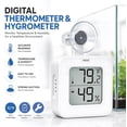 2 Pack Suction Cup Reptile Thermometer Hygrometer, Digital Temperature ...