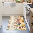 Area Rug 2x3ft, Fall Foliage Rustic Golden Sunflower Washable Rugs for ...