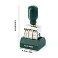 Handle Rubber Stamper Line Dater Adjustable Rubber Date Stampers for ...